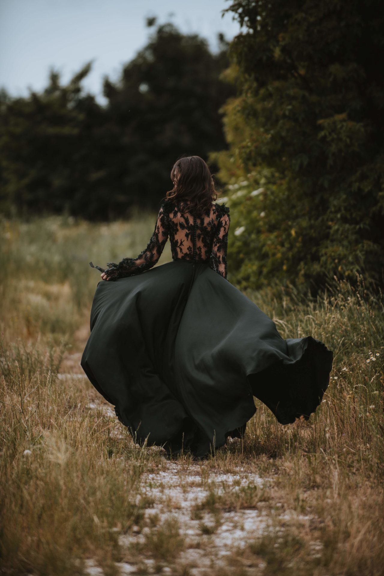 Black Wedding Inspiration for Rebellious Brides by Daalarna