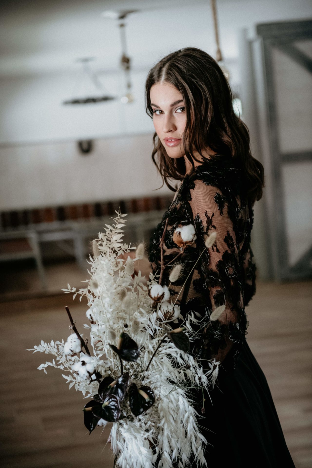 Black Wedding Inspiration for Rebellious Brides by Daalarna
