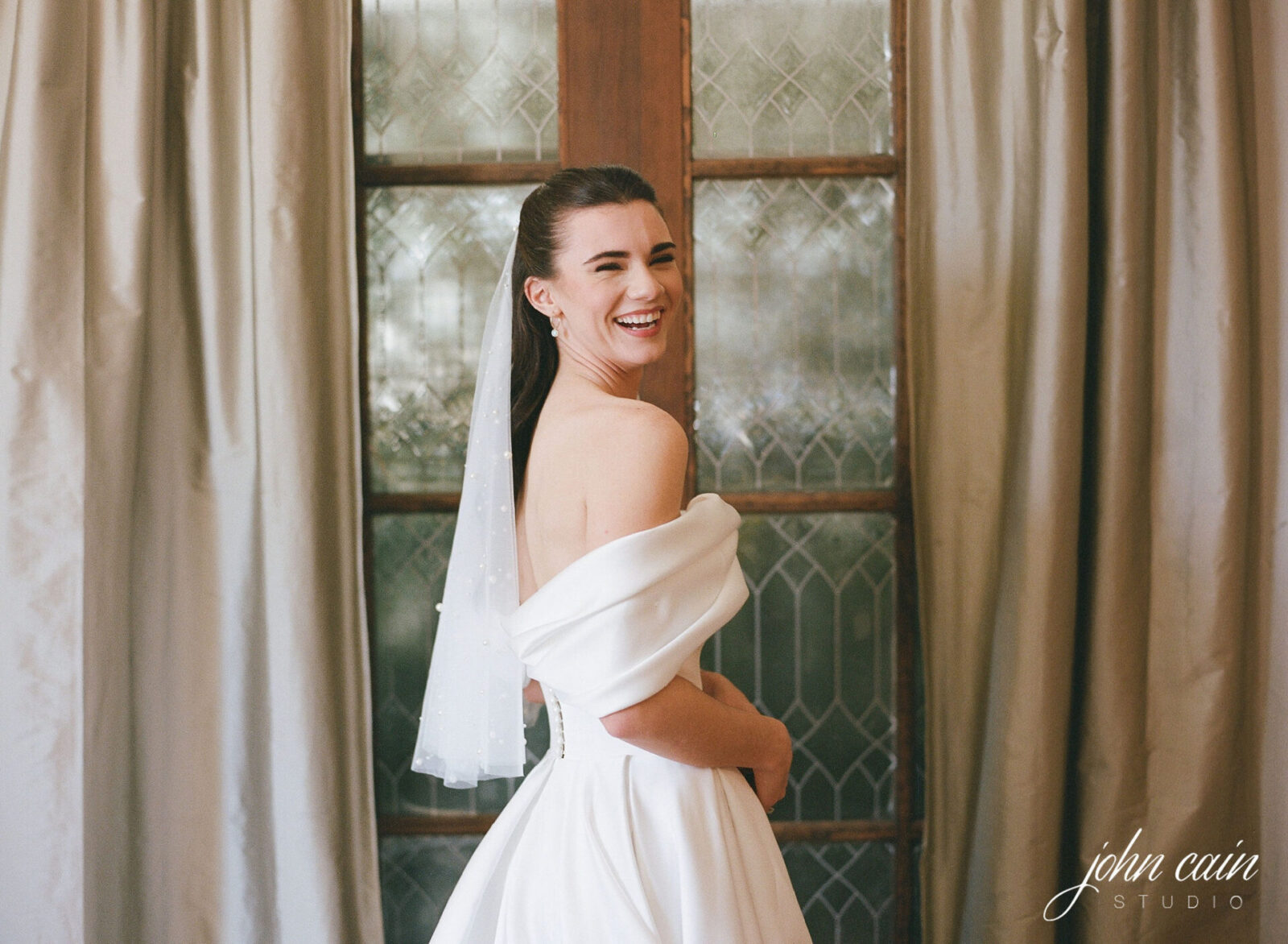 Brett Cooper Got Married in a Romantic Daalarna Dress